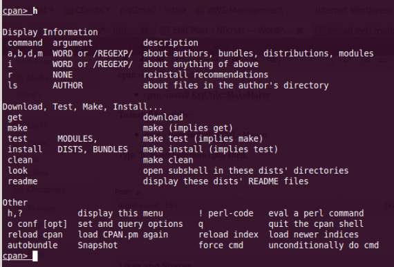 How to install perl modules in linux using yum